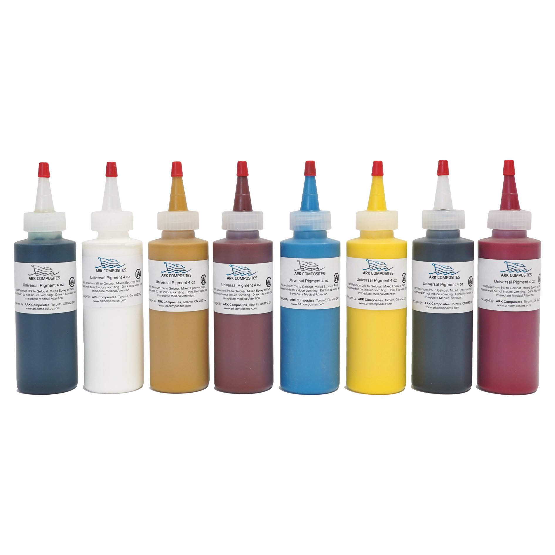 Epoxy and Polyester Pigment - 4 Ounce / Red - Noah's Marine