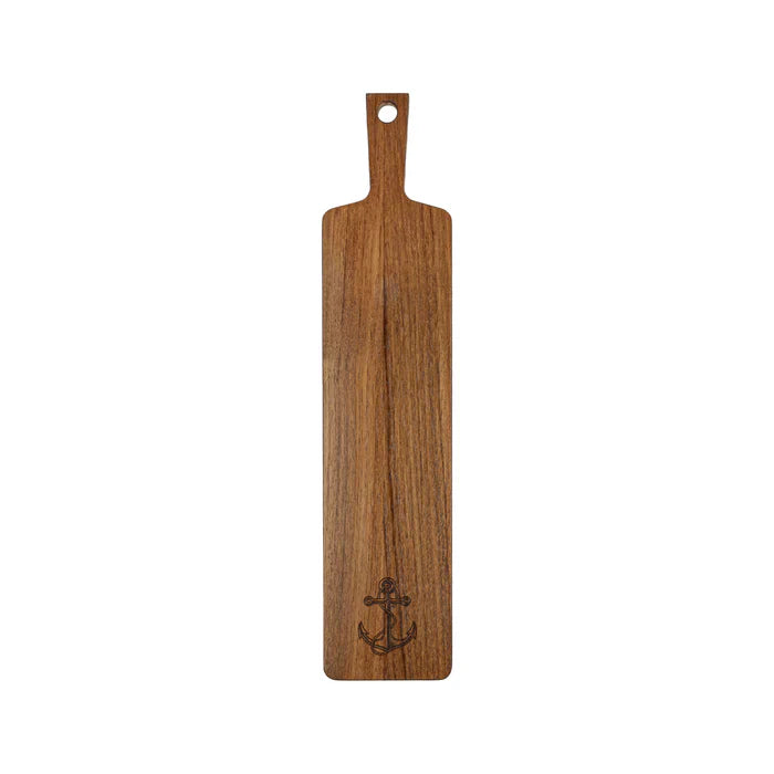 Teak Appetizer Serving Board (Anchor) - Noah's Marine