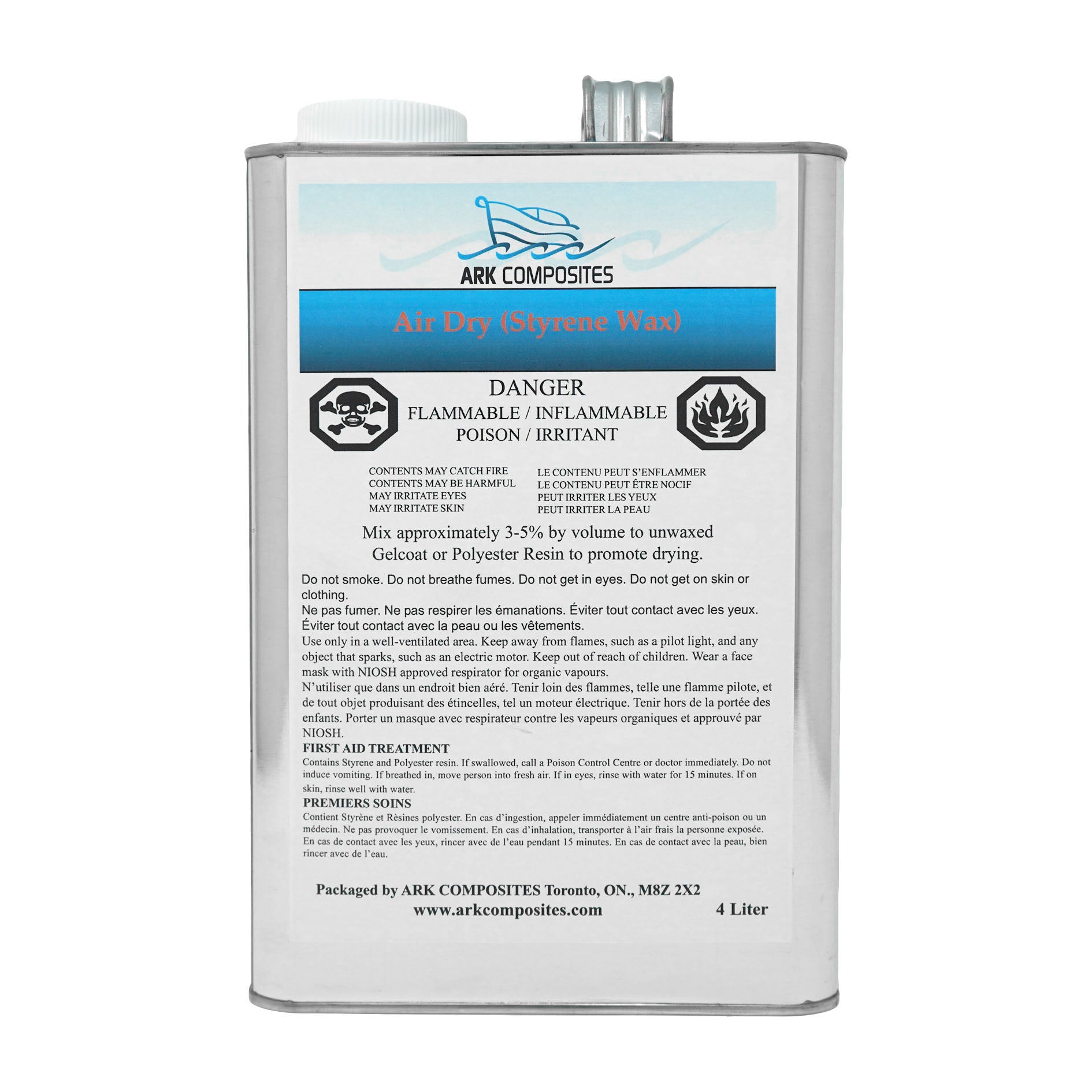 Styrene Wax Solution (Air Dry) - Noah's Marine