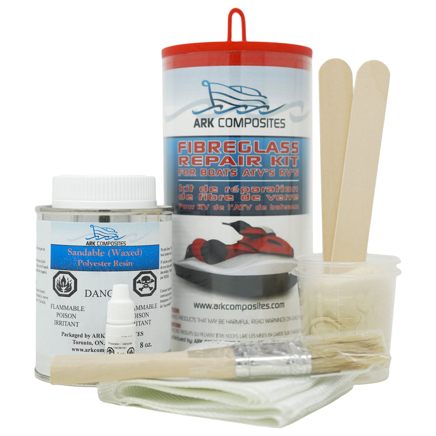 Fiberglass Repair Kit - Boats, RV's, ATV's - Noah's Marine