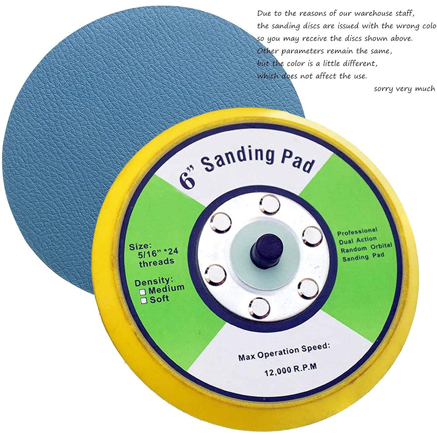 6" Soft Dual Density PSA Pad - Noah's Marine