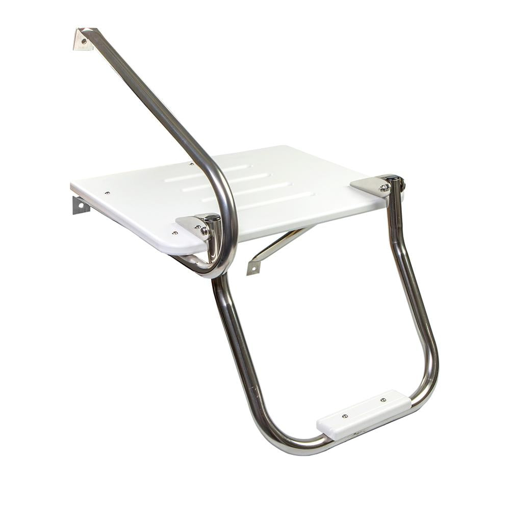 White Poly Swim Platform Kit (Outboard) - Noah's Marine