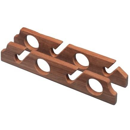 Teak Four Rod Fishing Rod Storage Rack - Noah's Marine