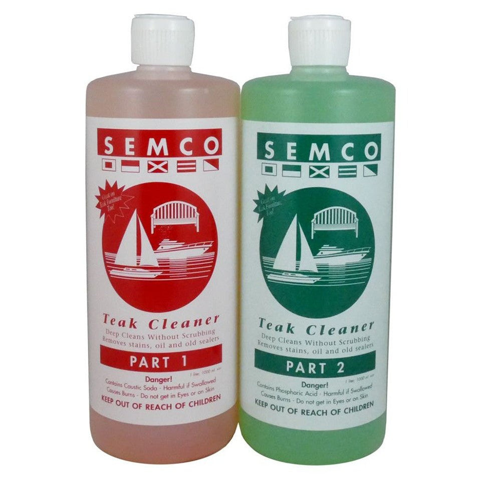Semco 2 Part Teak Cleaner | Deep Clean & Brighten Teak Wood - Noah's Marine